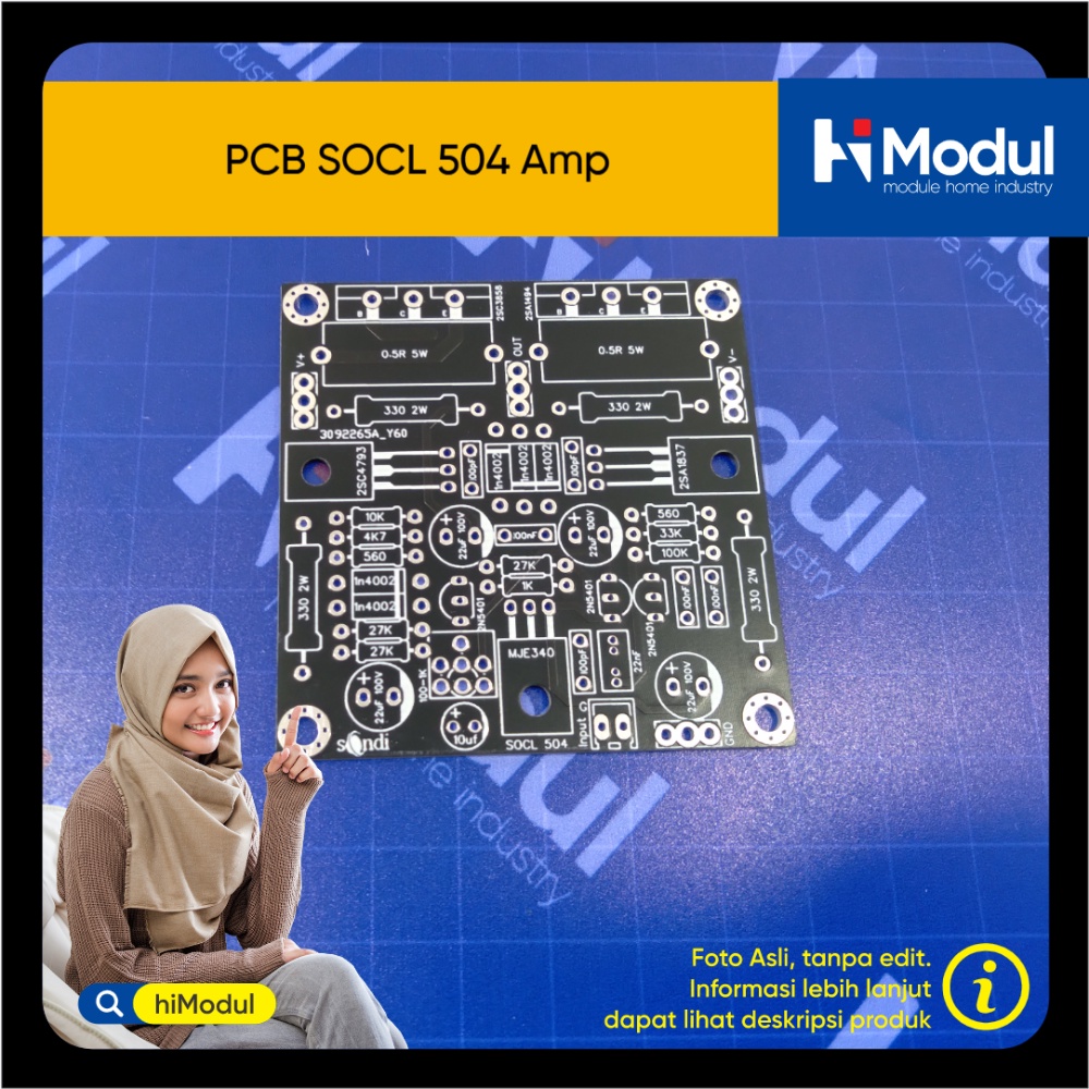 Jual PCB SOCL 504 Amp Dauble layer | Shopee Indonesia