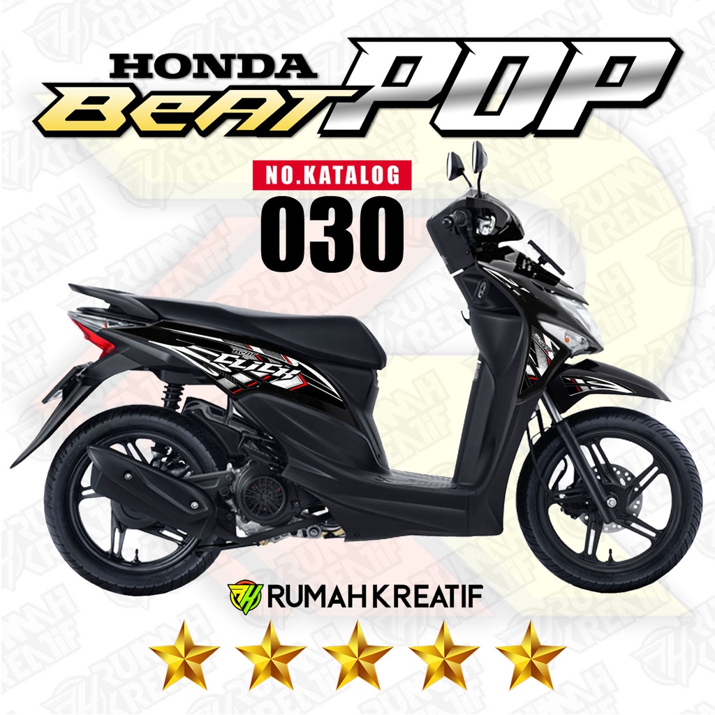 Jual HONDA BEAT POP striping stiker decal custom variasi 2 | Shopee ...