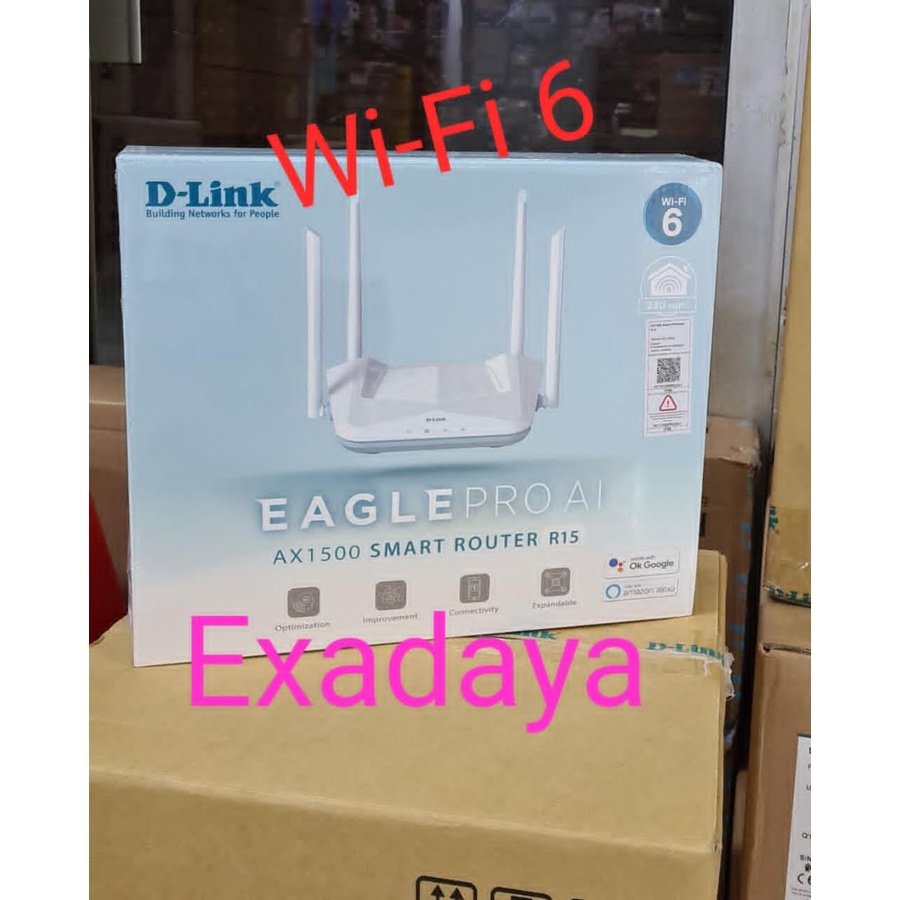 Jual D-Link R15 , Wi-Fi 6 AX1500 Dual-band 2x2 wireless Smart Router ...