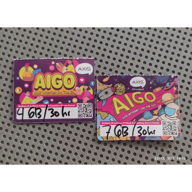 Jual VOUCHER AXIS 7 GB 30Hari 4 GB 11 GB Axis AIGO AXIS INTERNET DATA ...