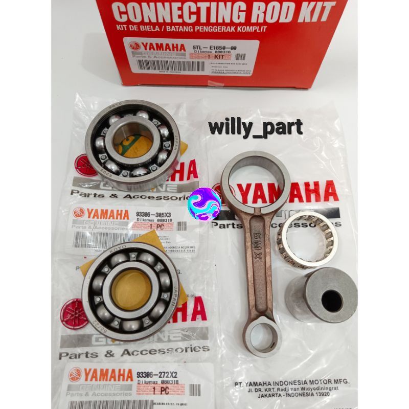 Jual Paket Stang Seher Connecting Rod Mio Sporty Mio Smile Mio Soul Nouvo Fino Karbu 5MX Paket ...