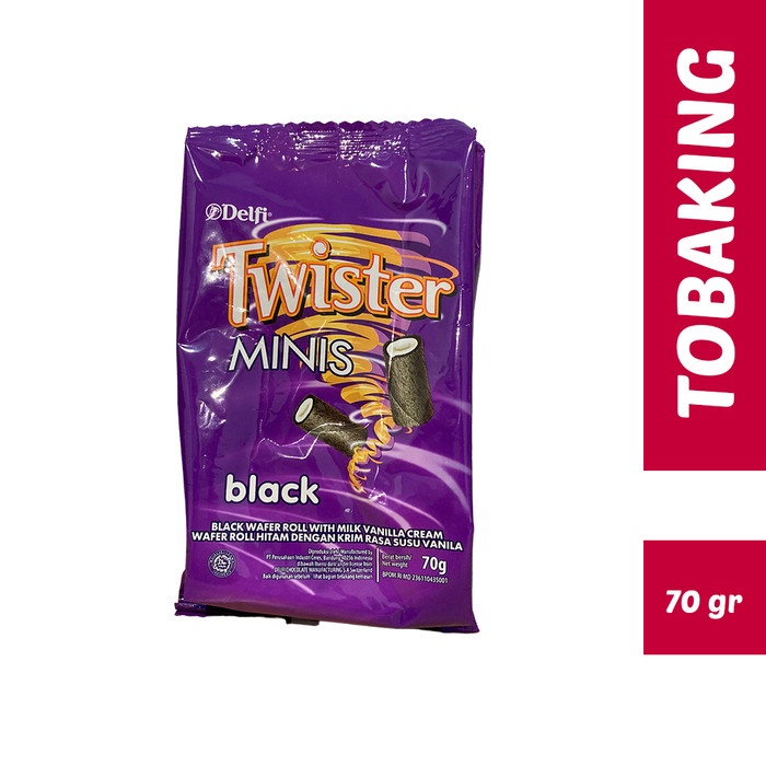 Jual Twister Minis Wafer Roll Mini Choco Black Vanilla 70gr | Shopee ...