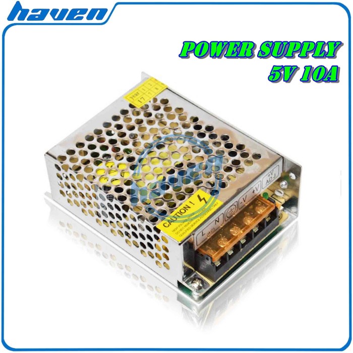 Jual POWER SUPPLY 5V 10A / PSU 5V 10A SWITCHING BODY KECIL | Shopee ...