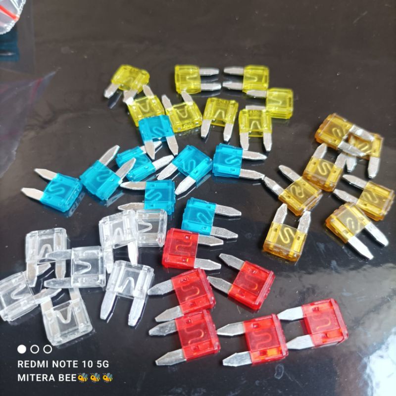 Jual sekring mini tancap 7.5A, 10A,15A, 20A, 25A, 30A | Shopee Indonesia