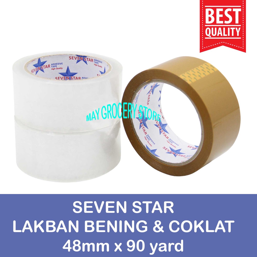 Jual Lakban Bening/ Lakban Coklat / Isolatip / Solatip / Isolasi 90 Yard 2 inch | Shopee Indonesia