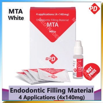 Jual PD MTA White Bioceramic Repair Mateial 4 x 140mg + Pure Water 3ml ...