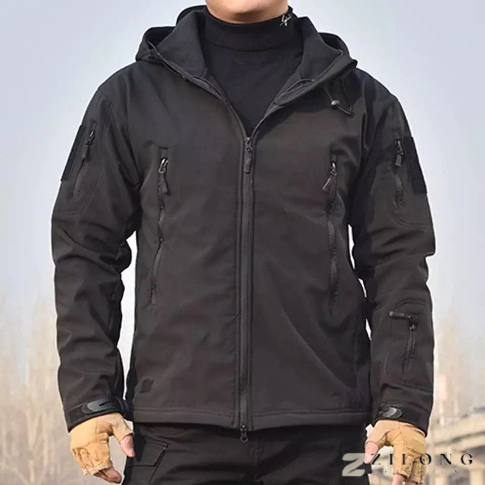Jual Zilong sond - Jaket Outdoor Tactikal Zipper Pria Tebal Bahan Drill ...