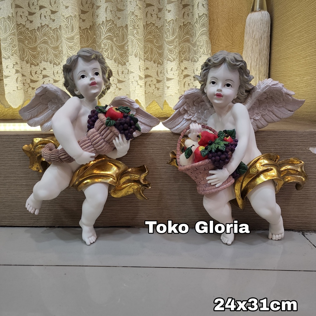 Jual Patung angel buah gantung pajangan malaikat gabriel dekorasi ...