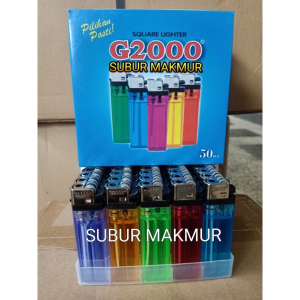 Jual (50 pcs) Korek Api Gas Roda Kepala Kotak korek Api Gas model korek ...
