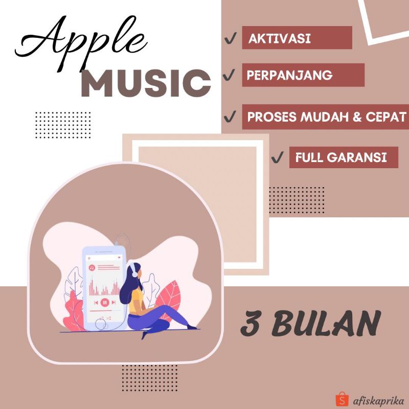 Jual UNDANGAN BERLANGGANAN APPLE MUSIC 3 BULAN | Shopee Indonesia