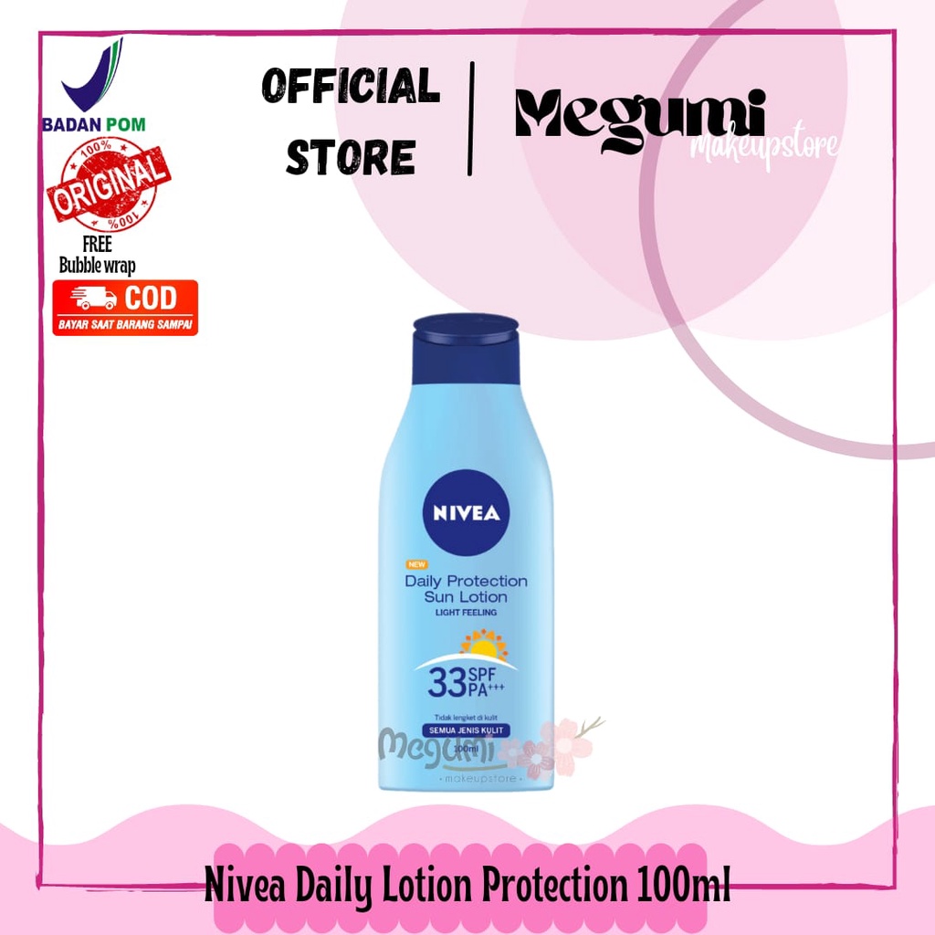 Jual Nivea Daily Protection Sun Lotion SPF 33PA+++ 100 ml | Shopee ...