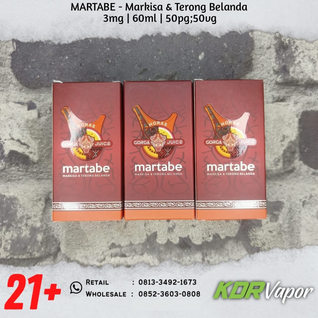 Jual Martabe 60ML Markisa Terong Belanda 3MG Cukai 2022 by Gorga Juice ...