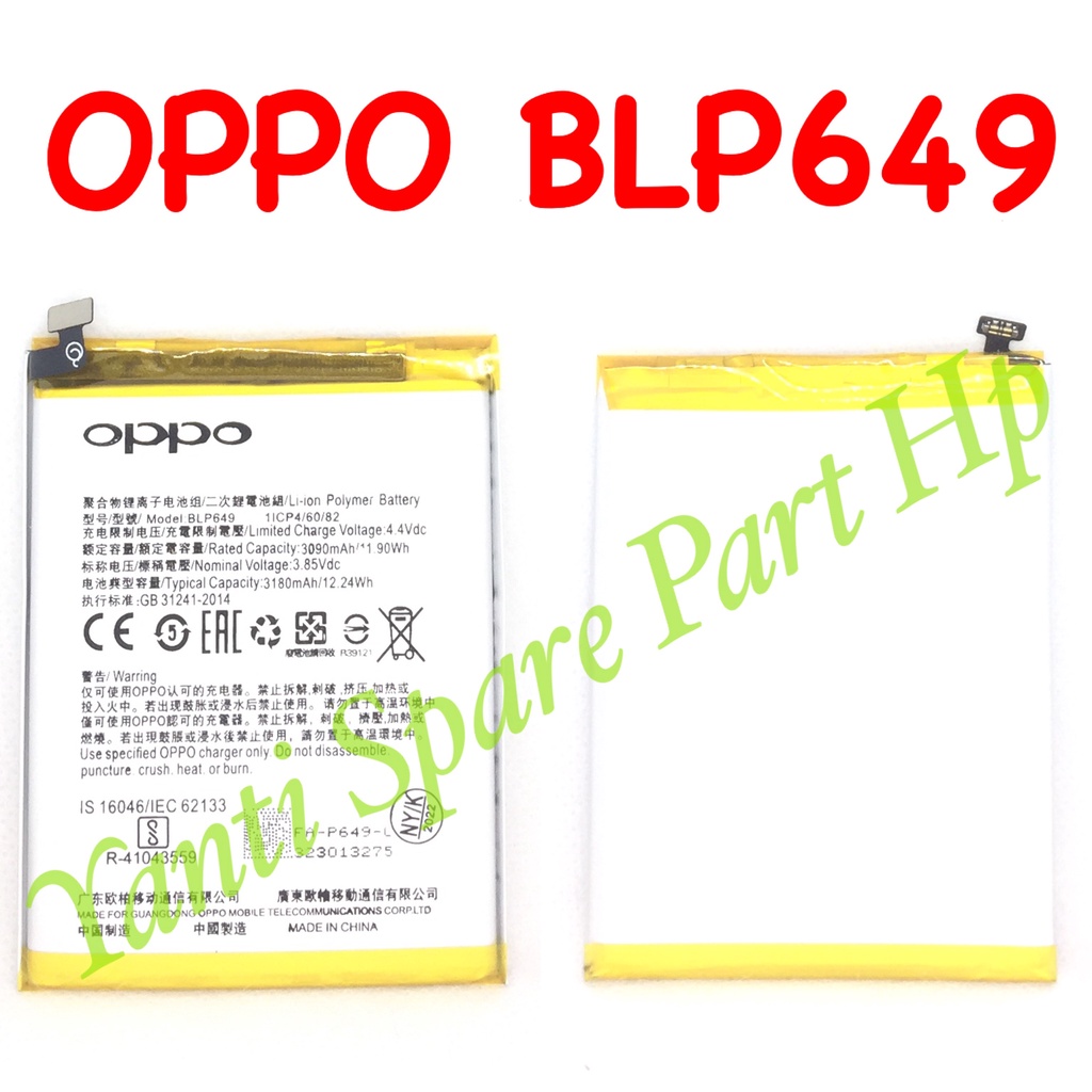 Jual Baterai Oppo A83 BLP649 Original New | Shopee Indonesia