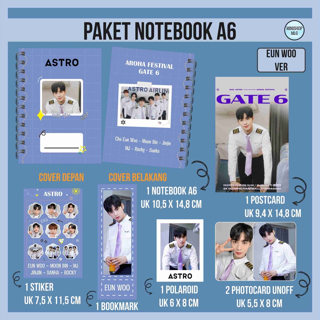 Jual (FREEBOX) PAKET HEMAT NOTEBOOK BERGARIS - ASTRO 2022 AROHA ...