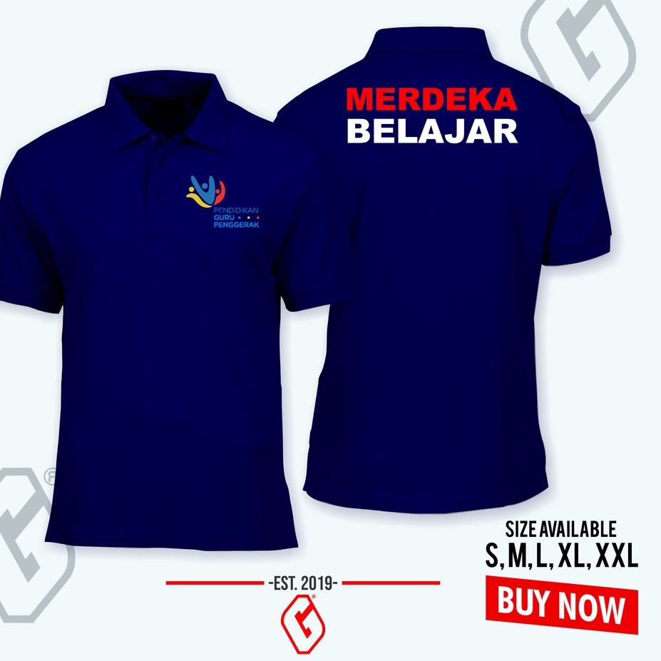 Jual Tren Terbaru polo shirt merdeka belajar / baju kerah pendidikan ...