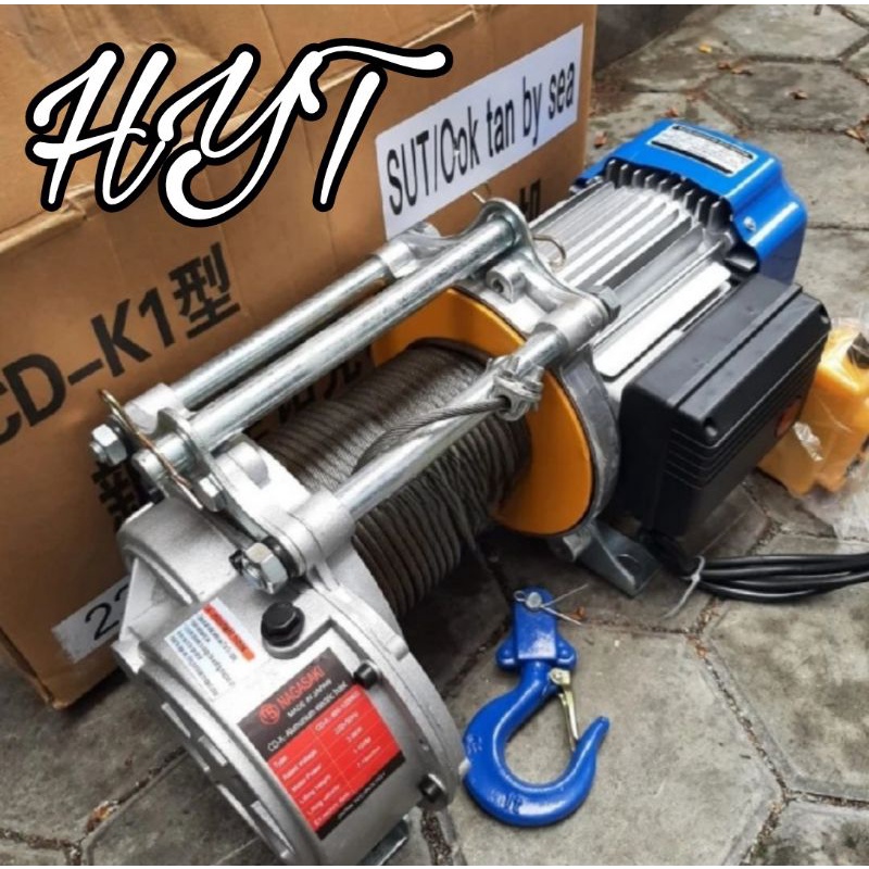 Jual Electric Winch 1500 x 20 Meter NAGASAKI Katrol Listrik made in ...