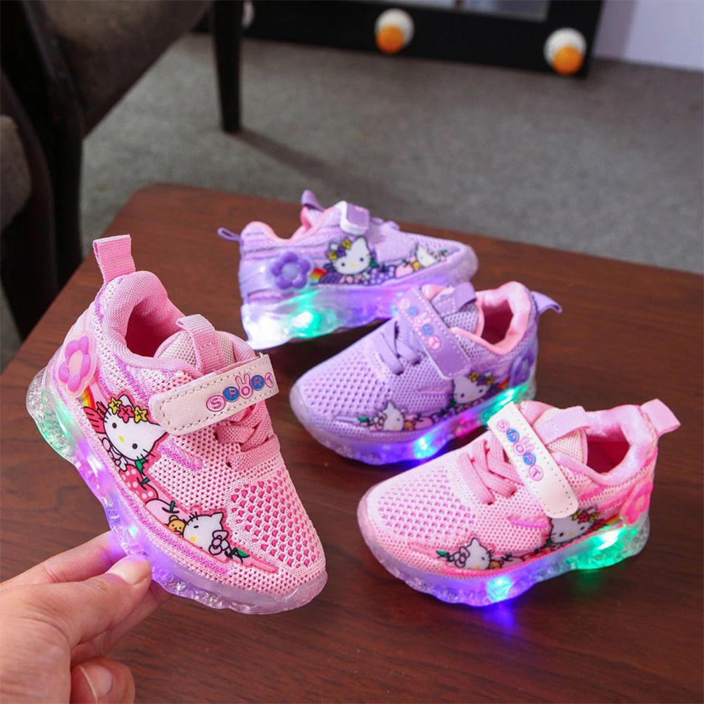 Jual Dream Sepatu lampu Helokiti LED sepatu Import Sneakers Lucu ...