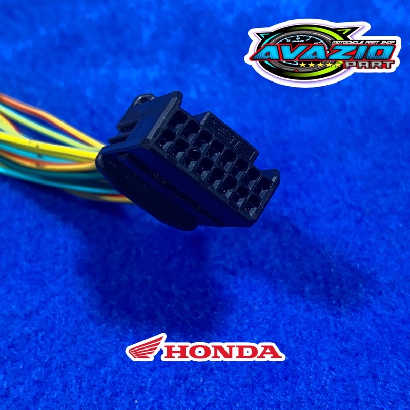Jual socket 16 pin female speedometer beat led genio scoopy new k2f ...