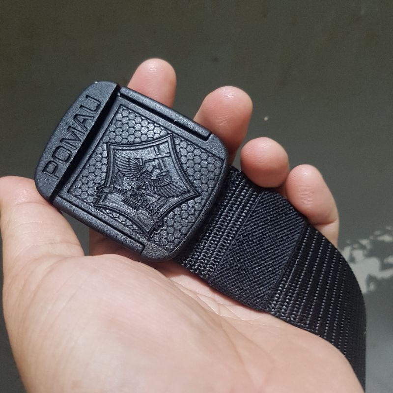 Jual GESPER POMAU POLISI MILITER ANGKATAN UDARA GRAFIR LASER TIMBUL ...
