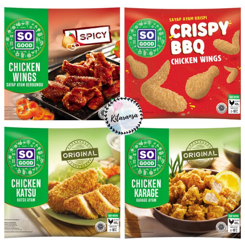 Jual So Good Spicy Wings/So Good Karage/So Good Katsu/So Good Chicken ...