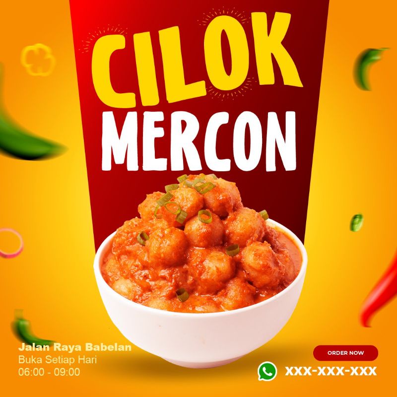 Jual Spanduk Banner Jual Cilok Baslok Pentol Shopee Indonesia