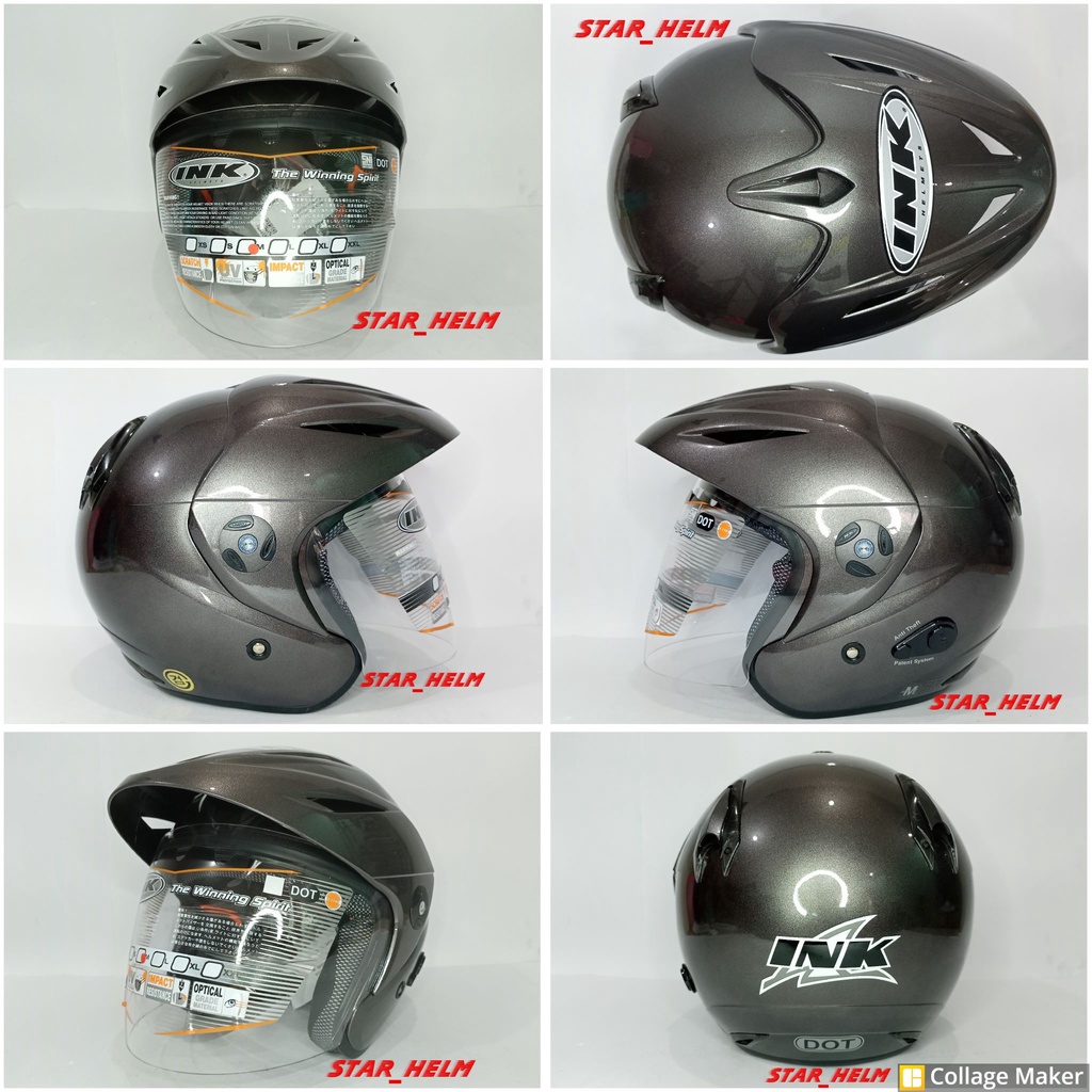 Jual HELM HALF FACE INK CX25/ INK TOPI MODEL BARU ORIGINAL 100% ...