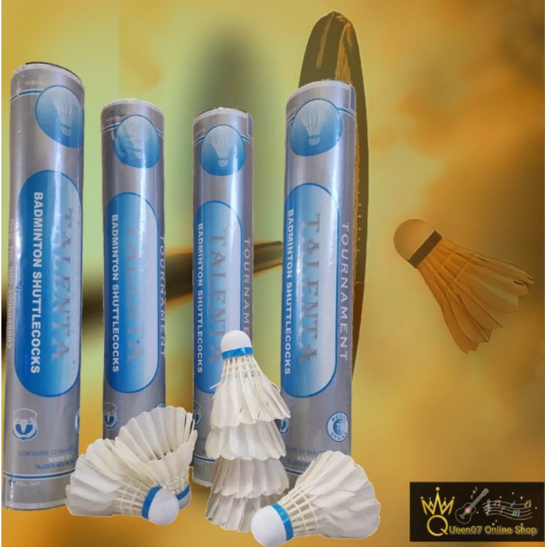Jual shuttlecock Badminton / Cock Badminton Talenta Silver Bulu Angsa ...