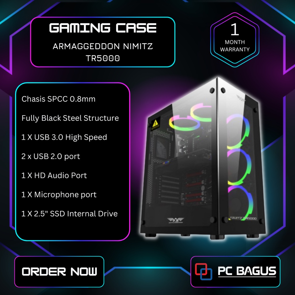 Jual Casing Komputer ARMAGGEDDON NIMITZ TR5000 | Shopee Indonesia