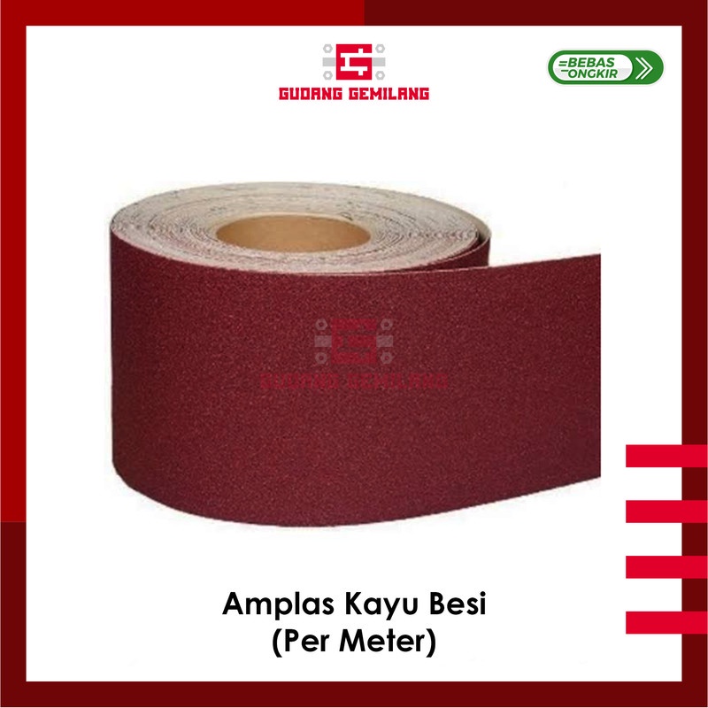 Jual Amplas Kayu Besi Kertas Pasir Ampelas Kain Meteran Grit 60 Per ...