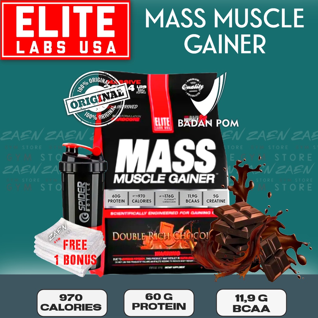 Jual Elite Labs Mass Muscle Gainer 20 Lbs Weight Gainer 20 Lbs | Shopee ...