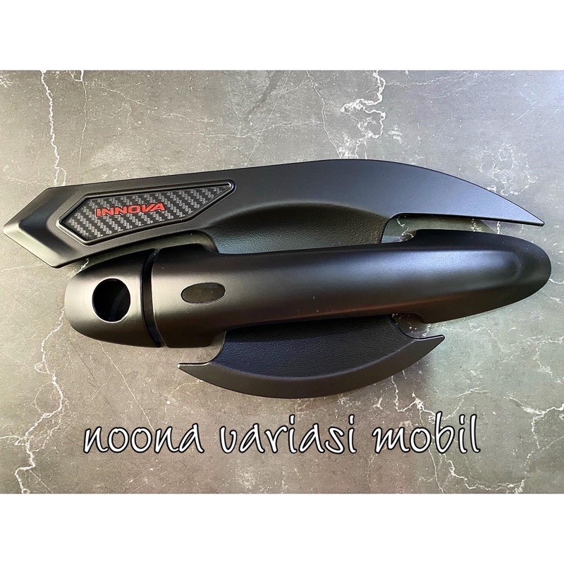 Jual Paket Super Hemat Cover Handle Outer Gagang Pintu New Innova Reborn Venturer Black Doff ...
