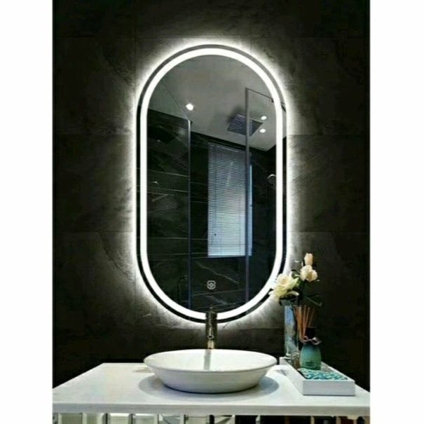 Jual Kaca 32*90 oval Cermin Pintar LED Layar sentuh, Smart Mirror LED ...