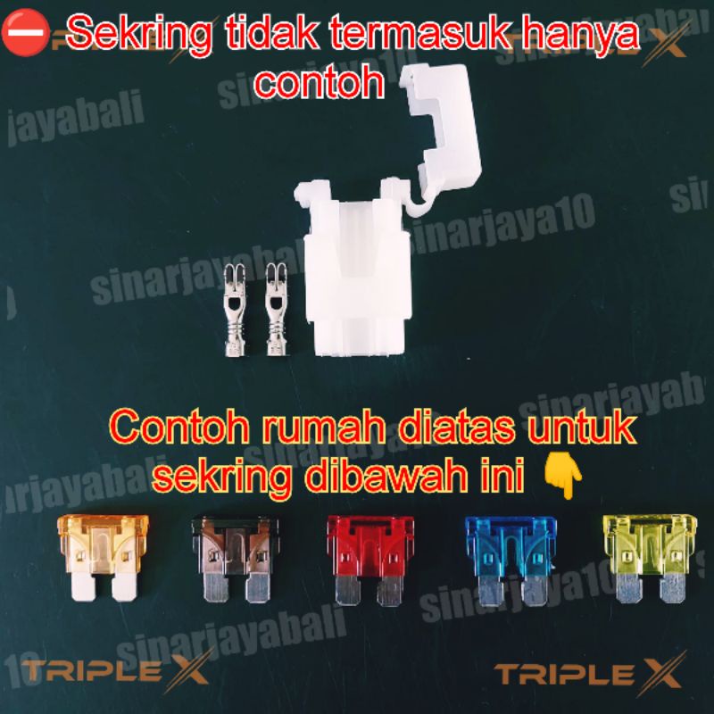 Jual tempat sekring tancap besar soket socket rumah fuse besar holder ...