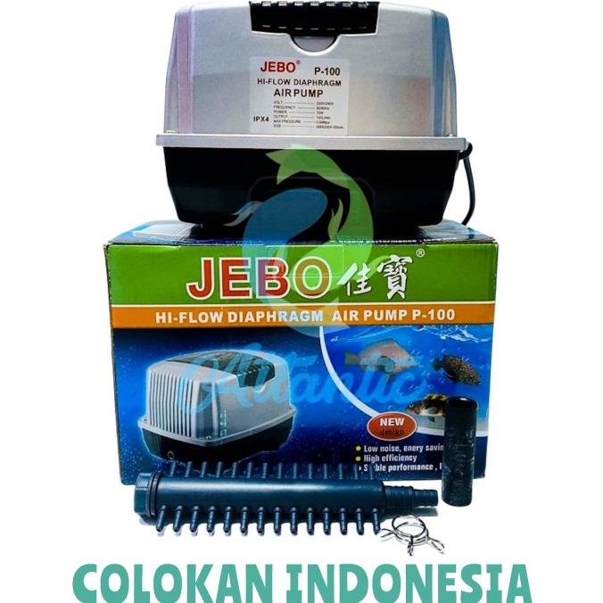Jual Jebo P100 P-100 Pompa Udara Aerator Hi-Flow Air Pump Blower ...