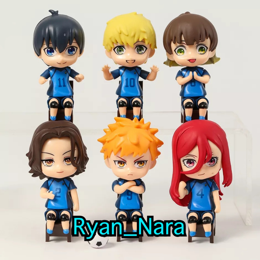 Jual Pajangan Mainan Action Mini Figure Anime Blue Lock Chigiri Isagi ...