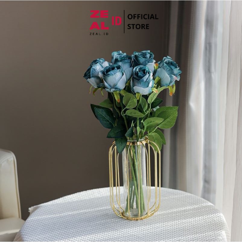 Jual ZEAL-ID - SILK ROSE Bunga mawar palsu/The simulation flower/harga ...