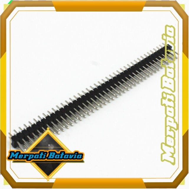 Jual 2x40Pin Header Strip Male 2 x 40 Pin 2.54mm Doble Row 2x40 pin 2.54 mm | Shopee Indonesia