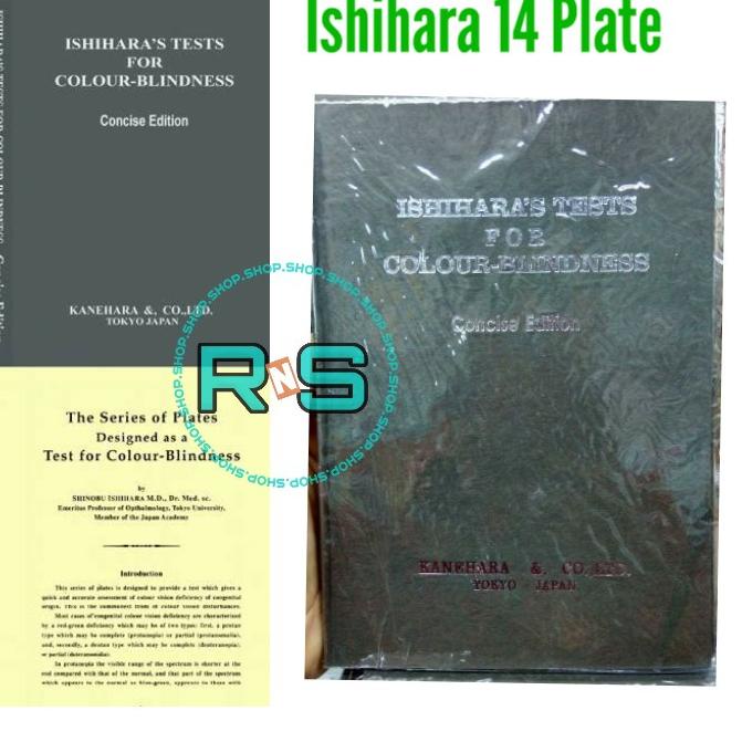 Jual NBM-V80 Ishihara Buku Tes Buta Warna 14 Plates Buku Isihara [5BK ...