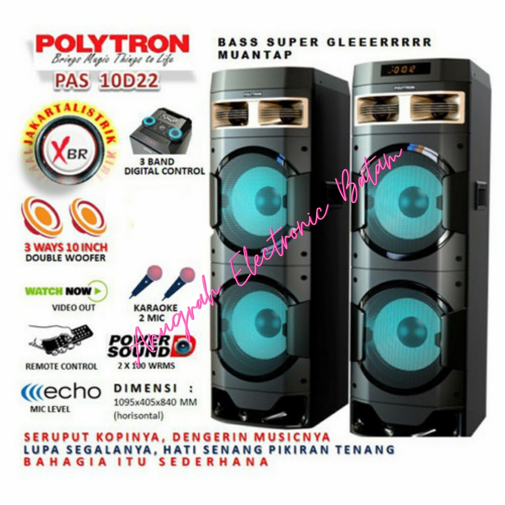Jual Polytron Active Speaker Pas 10df22 Pas10df22 Batam Shopee