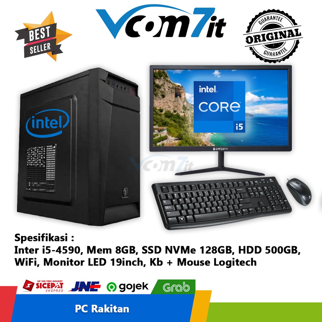 Jual PC Rakitan Office NEW Intel Core i3 / i5 Lengkap Untuk Kantor Sekolah Kasir | Shopee Indonesia