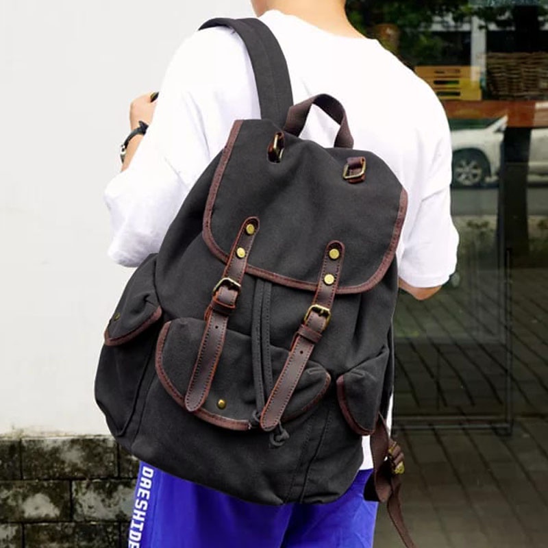 Jual Kanvas Pria Wanita Tas Ransel Kanvas Pria Wanita Tas Pria Wanita ...