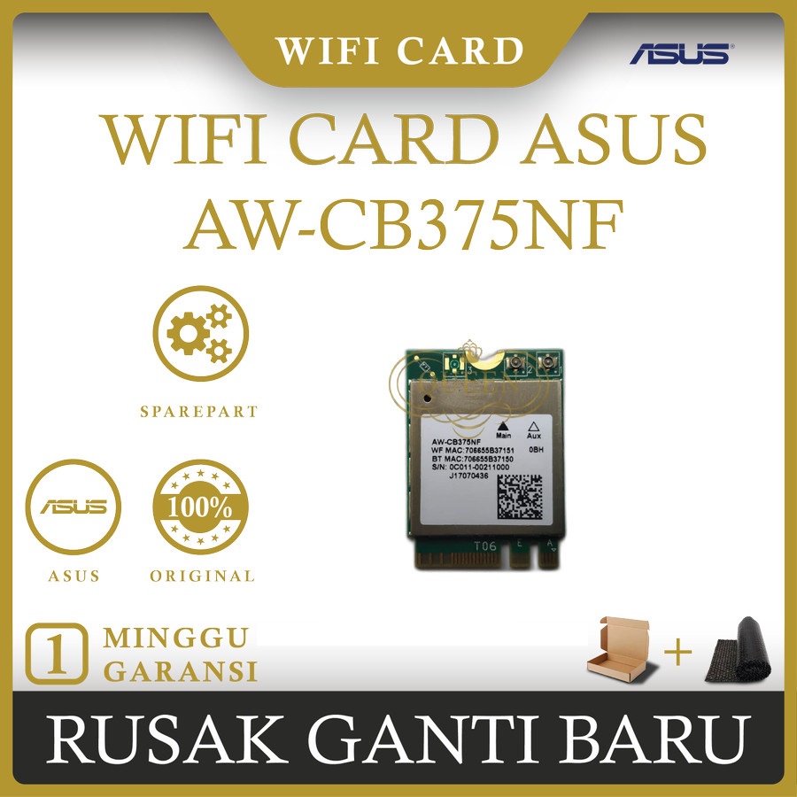 Jual WIFI CARD LAPTOP ASUS X421 (AW-CB375NF) ORIGINAL | Shopee Indonesia