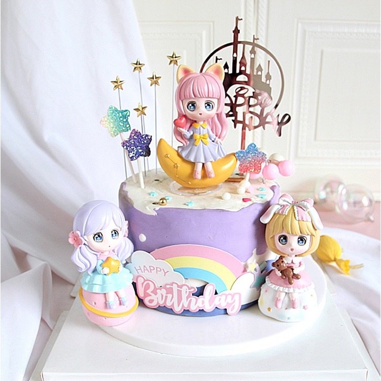Jual CTC09 Cake Topper Prince Princess Boneka Pangeran Putri Dekor Kue ...