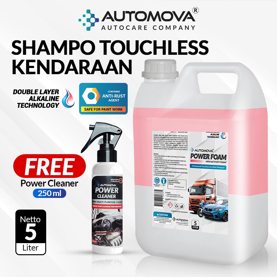 Jual AUTOMOVA - Touchless Shampoo (5 Liter) Power Foam Shampo Double ...