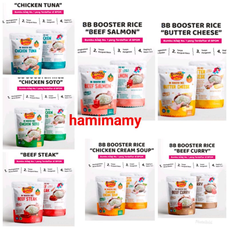 Jual Bumbu Bunda Elia Booster Rice Anti GTM MPASI Baby chicken tuna ...