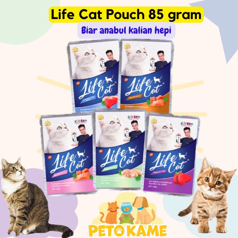 Jual Life Cat Pouch 85 gr | Makanan Kucing Basah Lifecat Sachet Saset ...