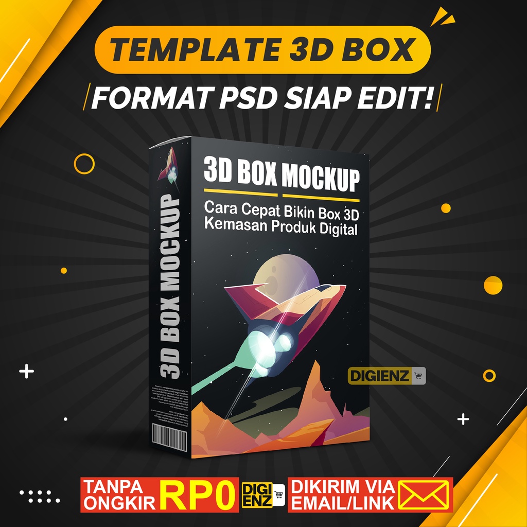 Jual 3D Cover Box Mockup Template PSD | Shopee Indonesia