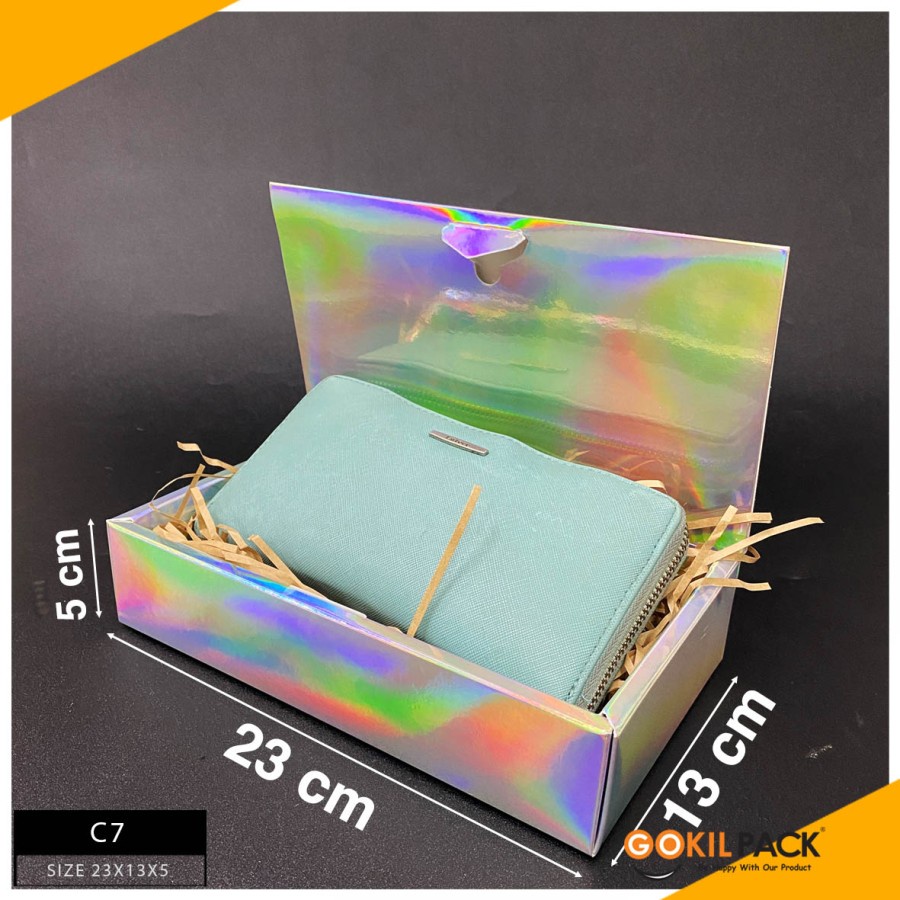 Jual Kotak Hampers - Gift Box Silver Hologram - Dus Kado - Uk 29x22x8 cm - C10 | Shopee Indonesia