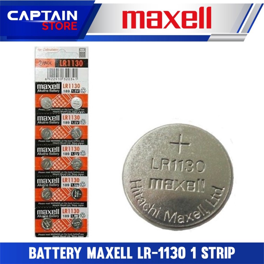 Jual BATTERY MAXELL LR-1130 1 STRIP - ORIGINAL BATTERY | Shopee Indonesia