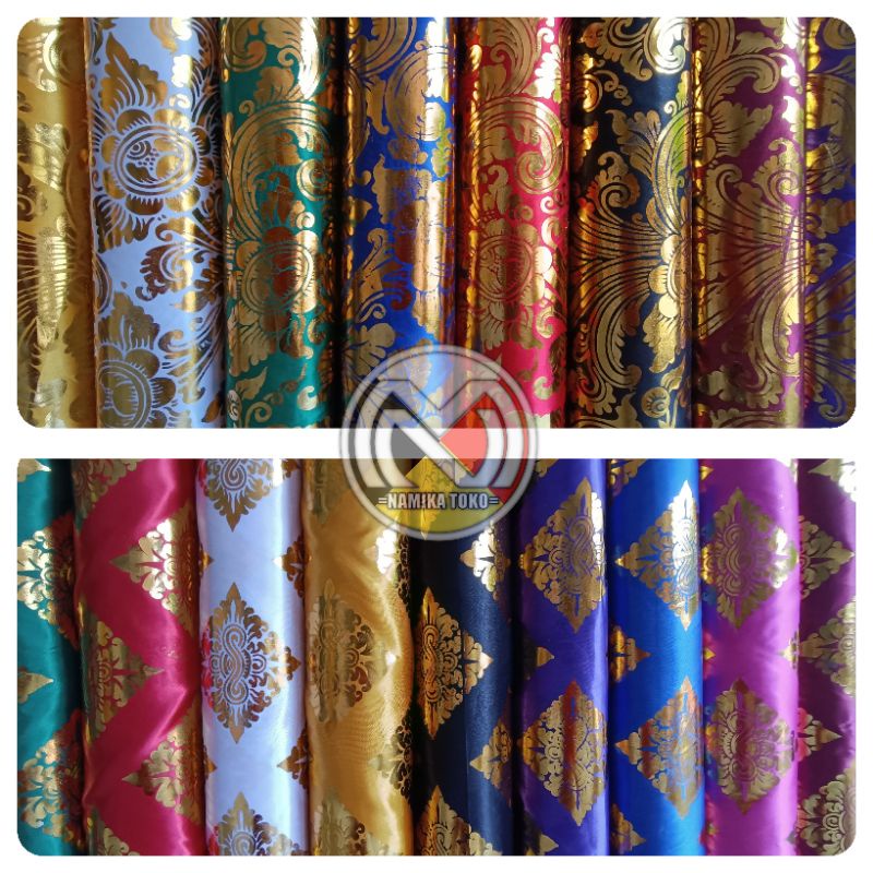 Jual Satin prada | kain satin | pedapa | prada plastik emas | Shopee ...